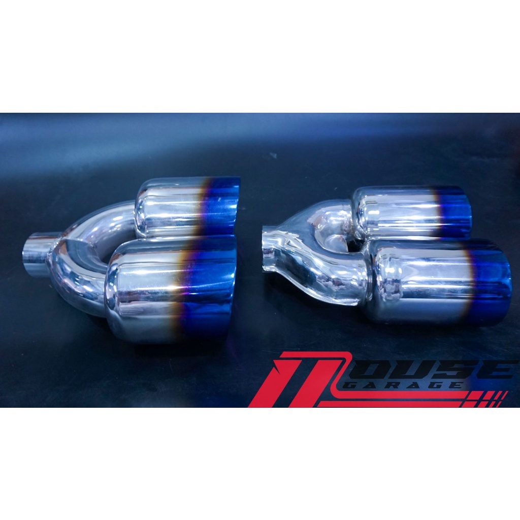 Twin Pipe End Tailpipe With Of The Racing Tail Trim Color Of The Car ...