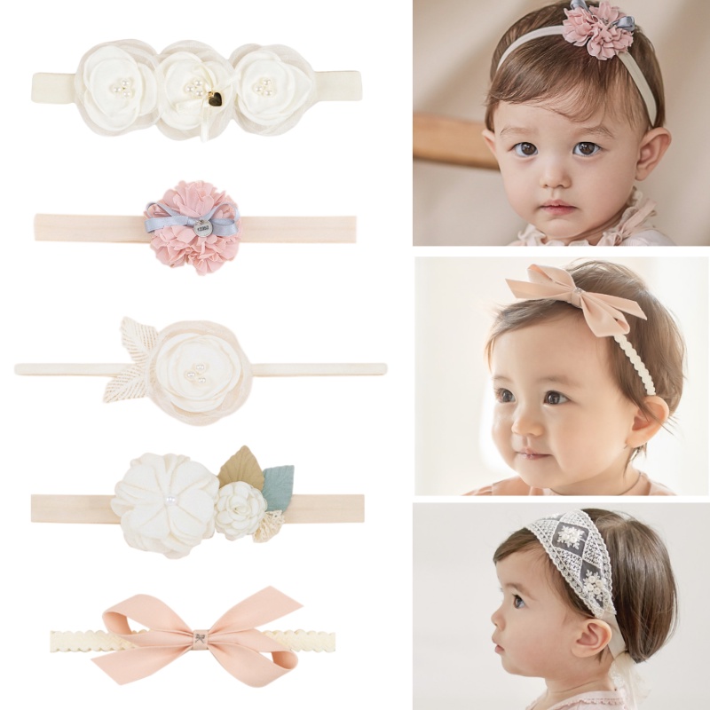 Ready Stock Children s hair band baby girl lace flower hair accessories cute hair band Shopee Philippines