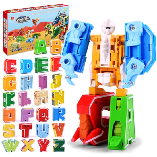 New transformers robot teams of 26 English letters | Shopee Philippines