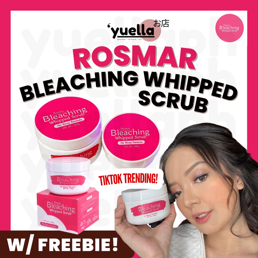 ONHAND w FREEBIE | Rosmar's Bleaching Whipped Scrub & Whitening Cream ...