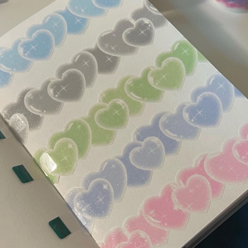 GaLiCiCi Super Fire Sparkles Love Tape/Versatile Shaped Love Tape Hand ...