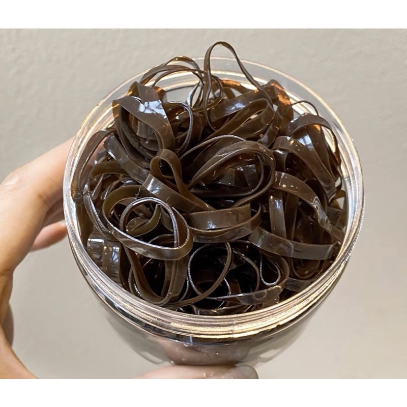 Big Size Sanrio Rubber Band in Can Brown Color | Shopee Philippines