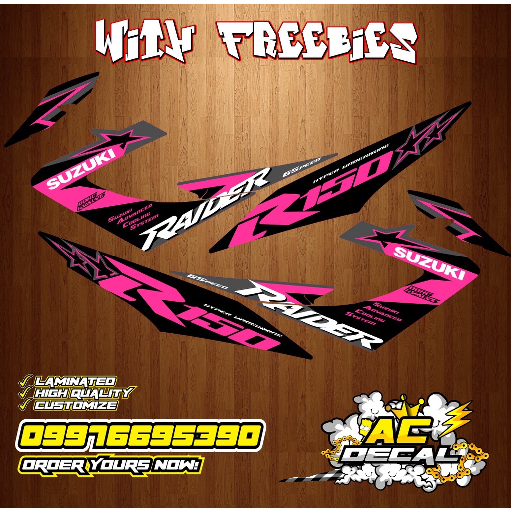 Raider 150 Star Edition PInk (ACDECAL) | Shopee Philippines