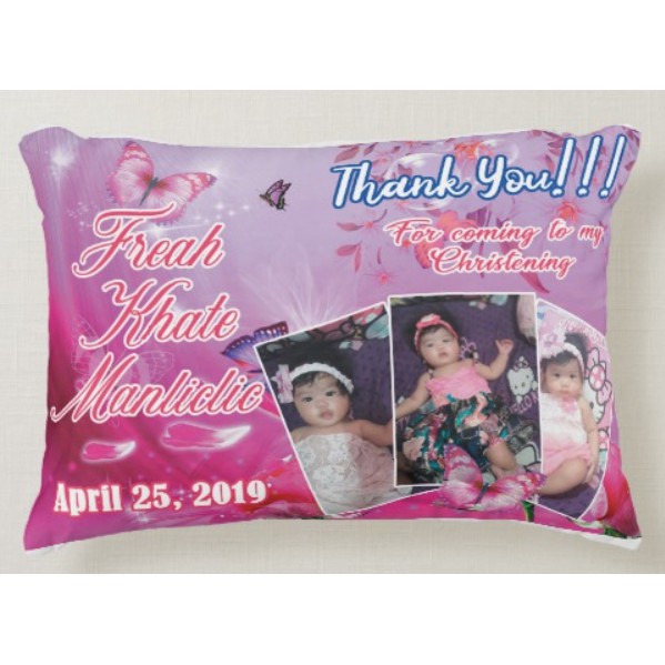 PERSONALIZED MINI PILLOW 5x5 6x8 8x8 8x11 (FREE LAYOUT FOR MINIMUM ...