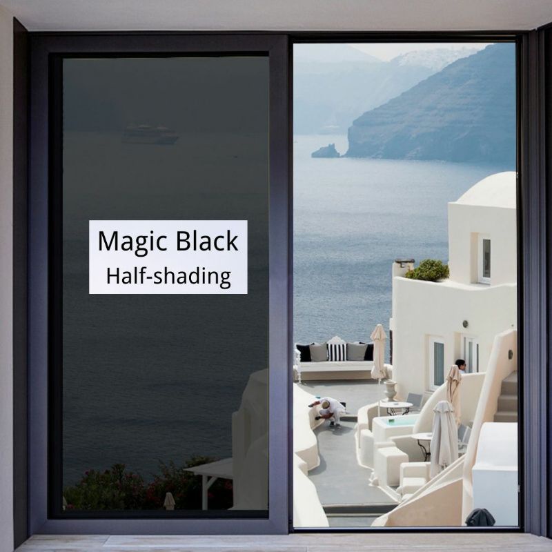 All Black Window Tint Film 0%VLT 100% Privacy B-B-MT 76cm x30cm ...