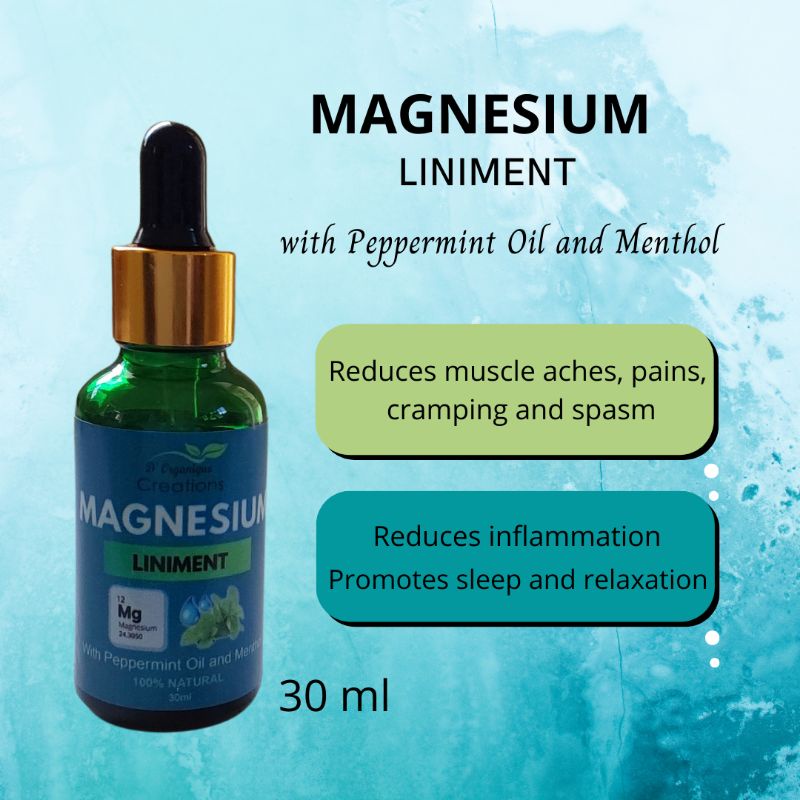 MAGNESIUM LINIMENT WITH PEPPERMINT OIL AND MENTHOL(HEADACHE,MIGRAINE ...