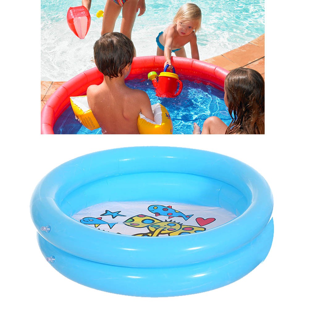 Children Inflatable Raft Kids Beach Swimming Pool PVC Cartoon Printing ...