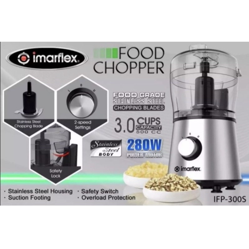 Imarflex Food Chopper IFP-300S | Shopee Philippines