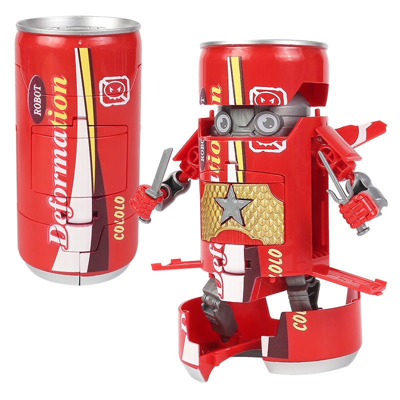 Cola Robot Deformation Soda Samurai Can Beverage Bottle Transformers ...