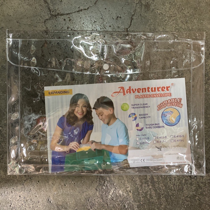 ADVENTURER EXPANDING PLASTIC ENVELOPE LONG | Shopee Philippines