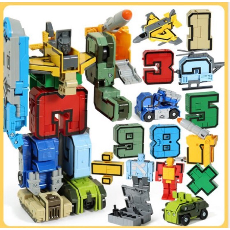 Robot Numbers Transformation Number Robot | Shopee Philippines