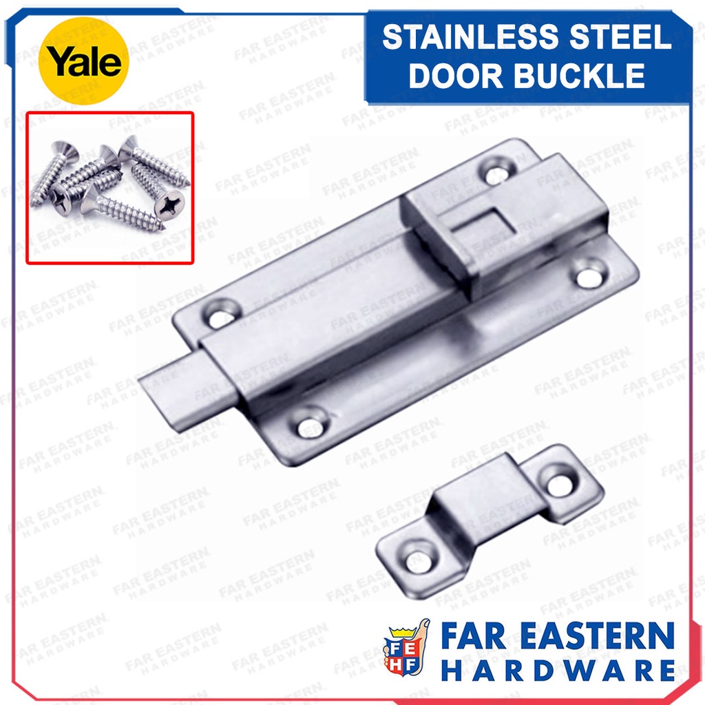YALE Stainless Steel Door Buckle Lock YEDB1001 US32D | Shopee Philippines