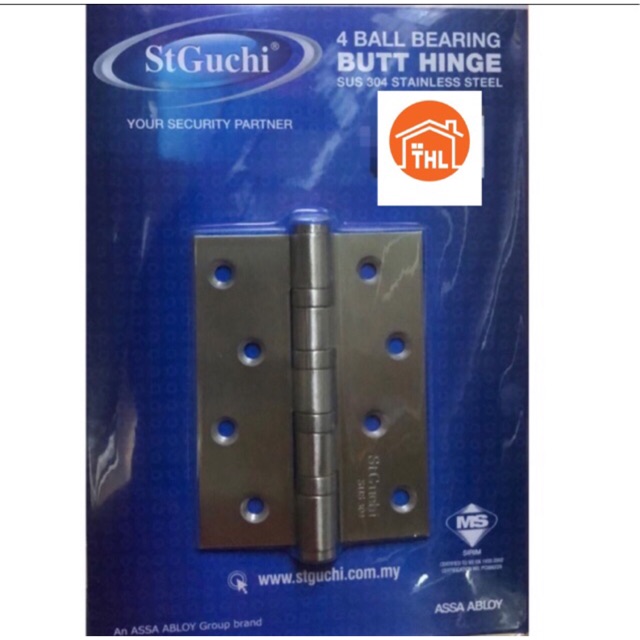 St Guchi 4” / 5” SUS304 Door Hinges (3pcs/set) | Shopee Philippines
