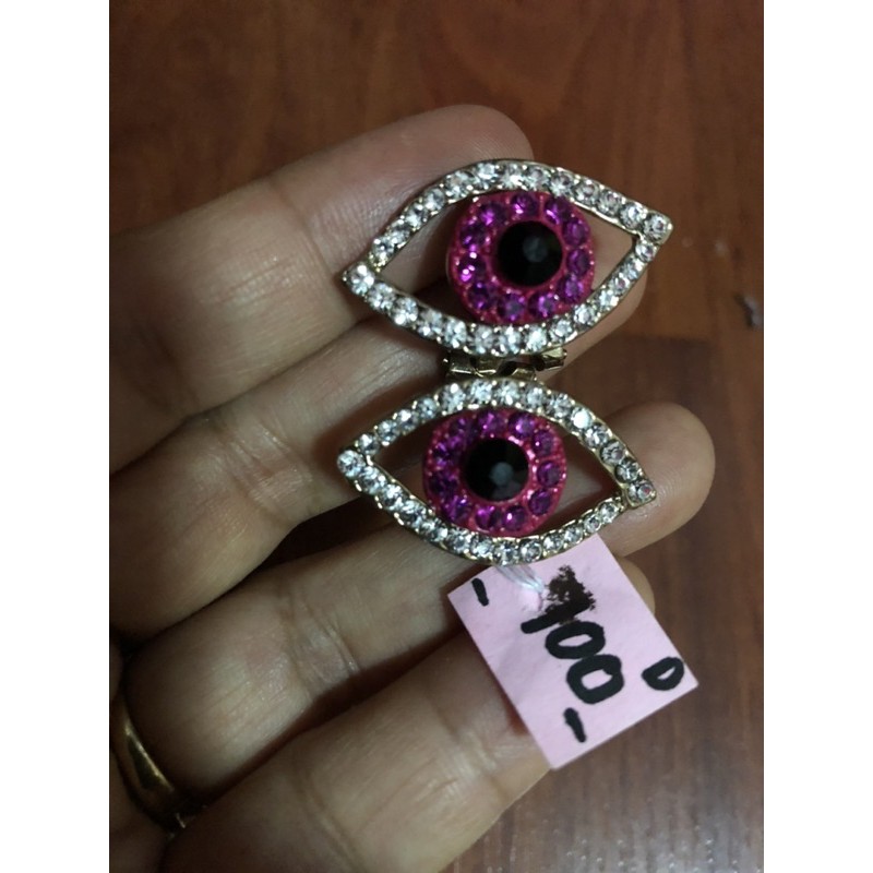 Diamond-Encrusted Pink Earrings | Shopee Philippines