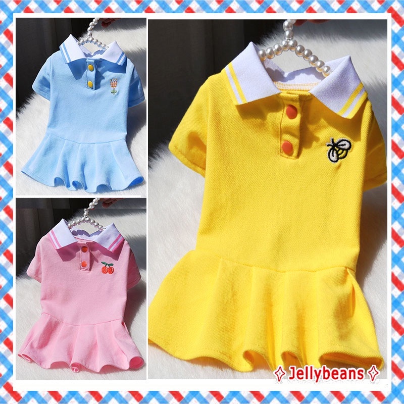 Dog dress girl Pet skirt Cat clothes Teddy Bichon Pomeranian Dog skirts ...