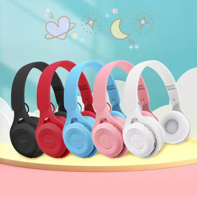 Y08 Macaron Colors Headset Wireless Bluetooth Headphones Microphone ...