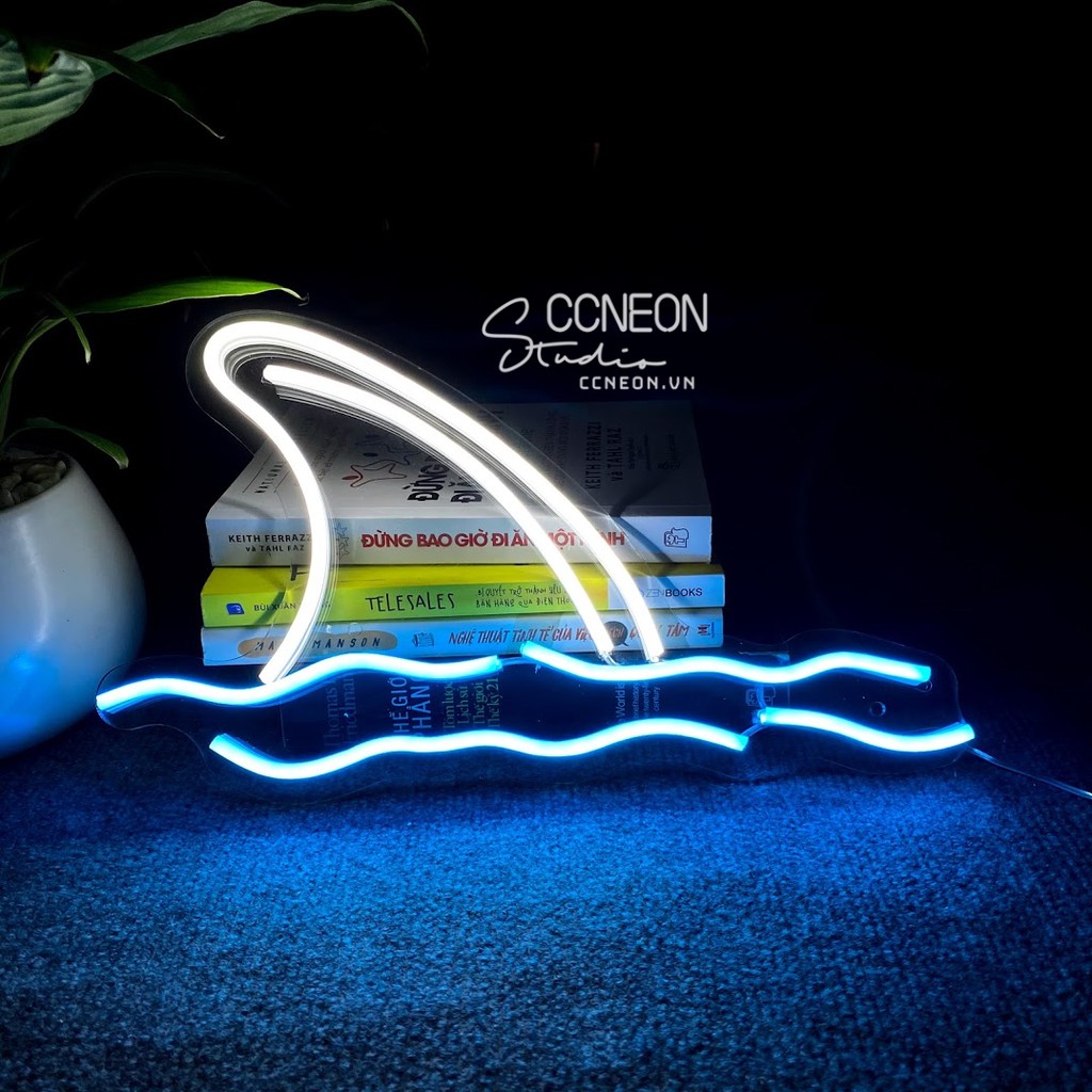 Shark Fin Led Neon Sign Decorative Light | Shopee Philippines