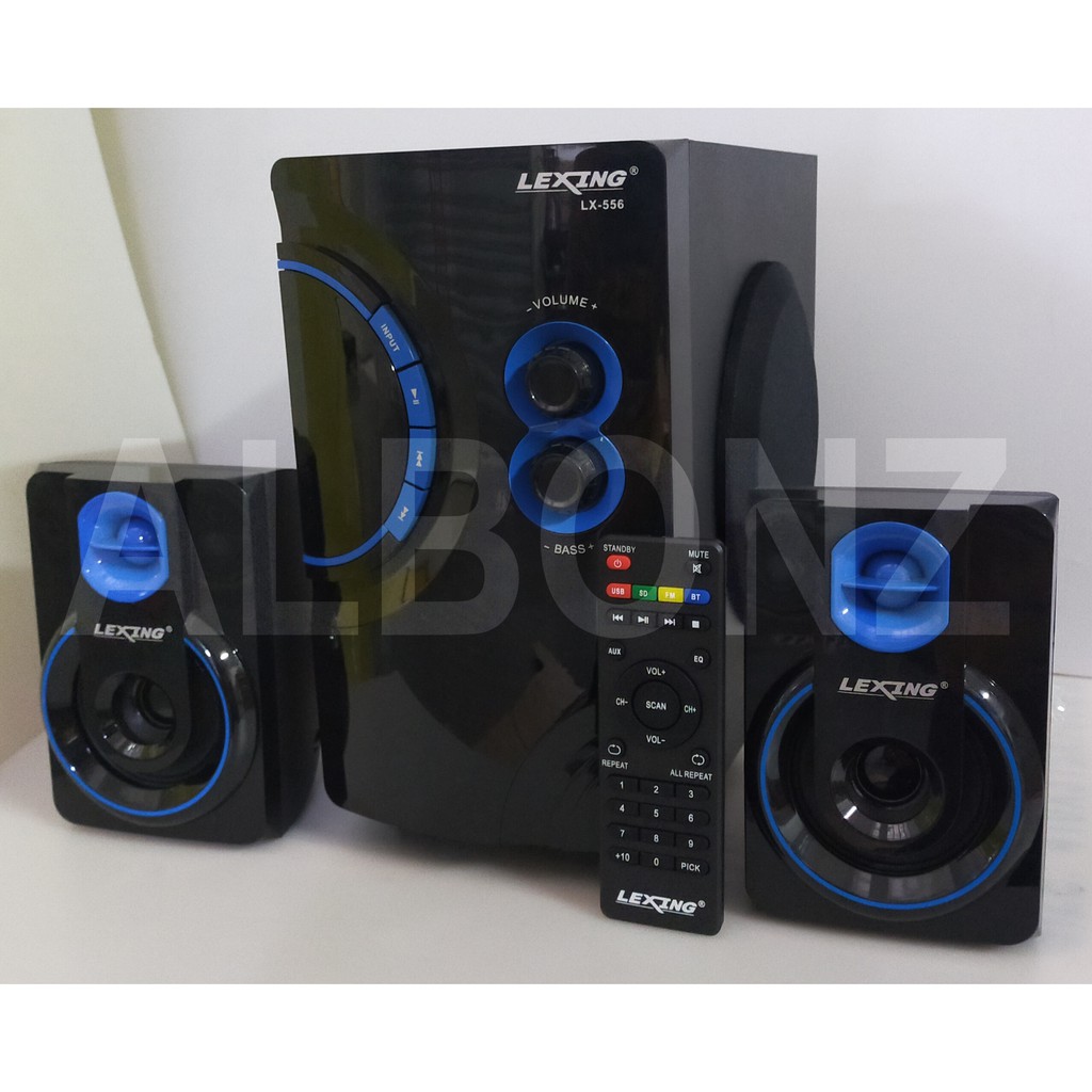 Lexing LX-556 2.1 with Bluetooth /SD/USB/FM Multimedia Speaker | Shopee ...
