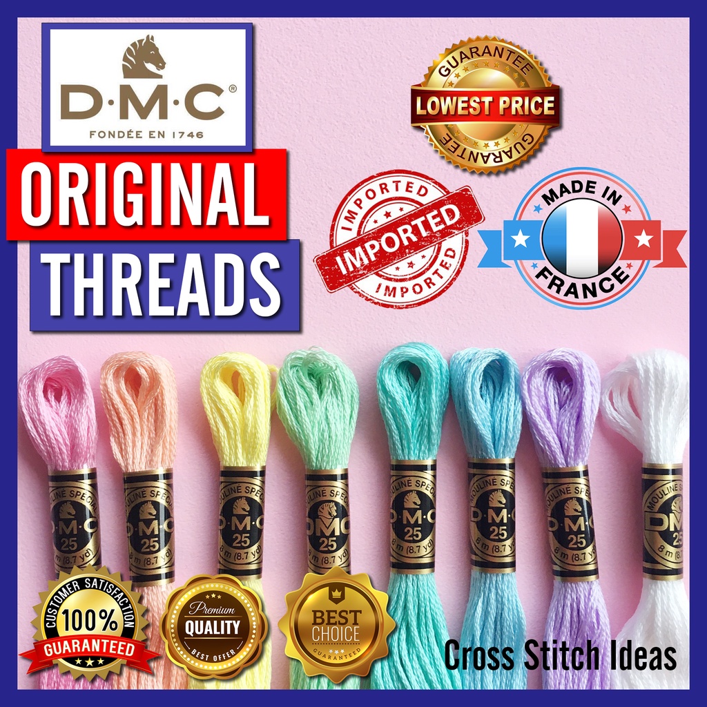 DMC ORIGINAL IMPORTED EMBROIDERY THREADS / SINULID ( SEND US YOUR LIST ...