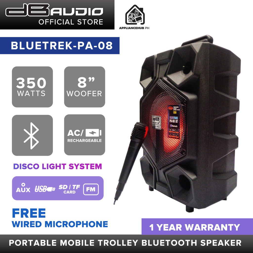 DB Audio by Astron BLUETREKPA08 Portable Mobile Trolley Speaker - HIFI ...