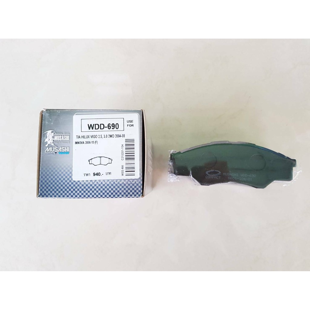 Brake Pads For TOYOTA VIGO 2.5 3.0 Year 2004-1008 INNOVA 2006-2015 ...