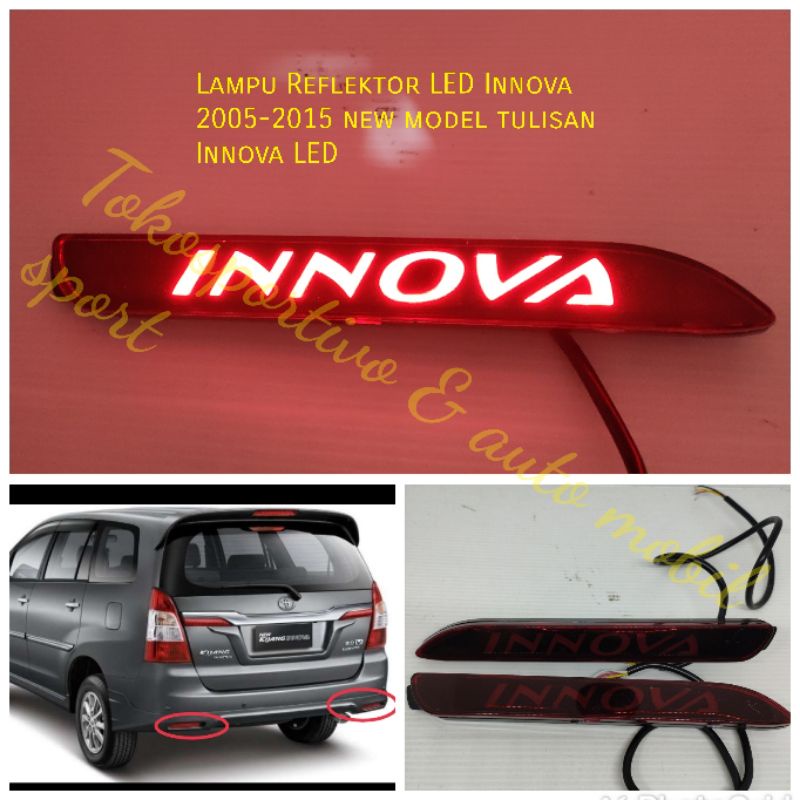 MERAH MATA Toyota Innova 2005-2015 rear bumper LED reflector light red ...