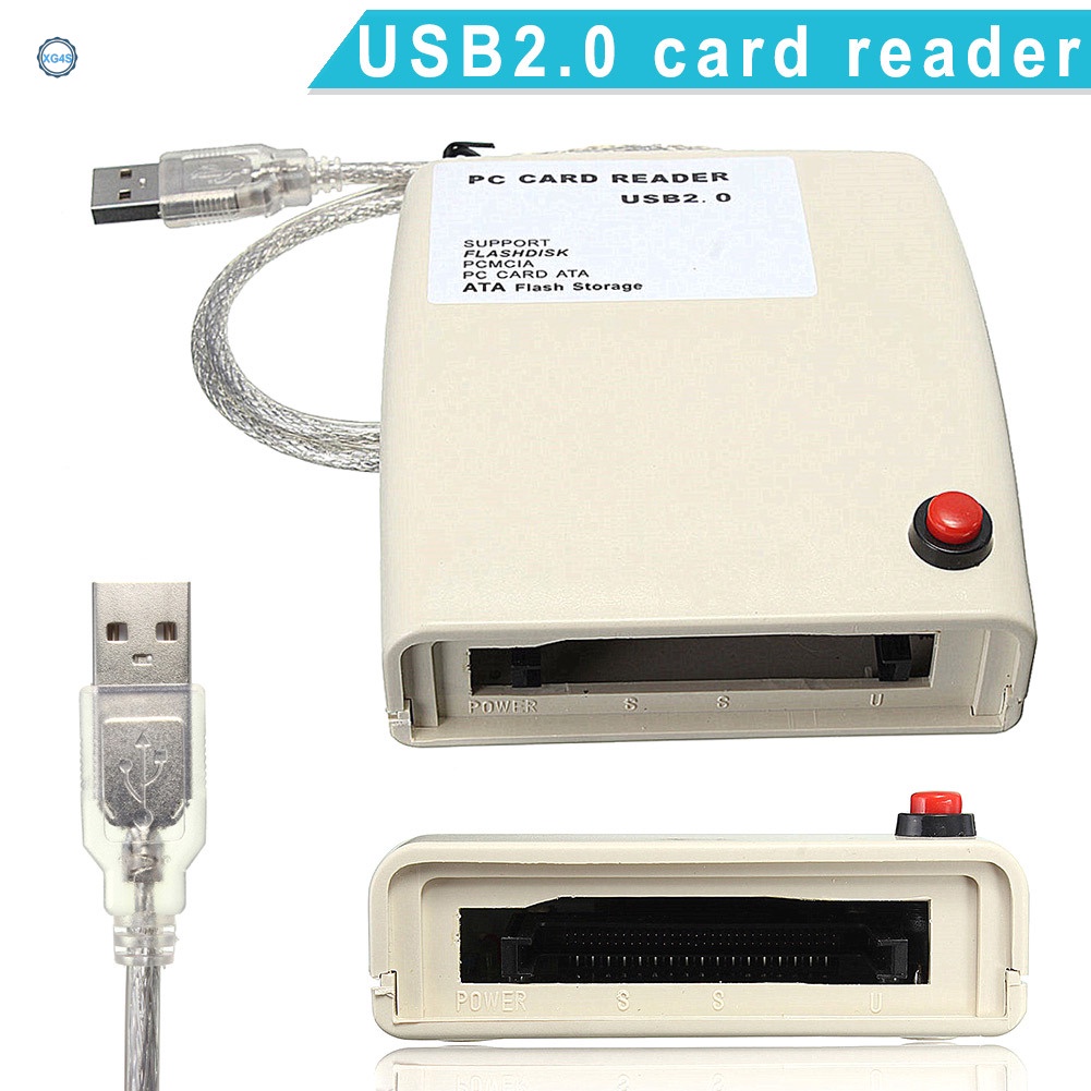 USB 2.0 to 68 Pin ATA PCMCIA Flash Disk Memory Card Reader Adapter ...