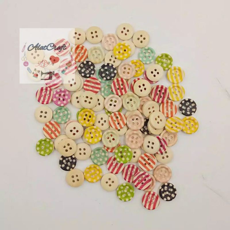 KAYU Decorative BUTTONS / MASK BUTTONS / WOODEN BUTTONS / CUTE BUTTONS ...