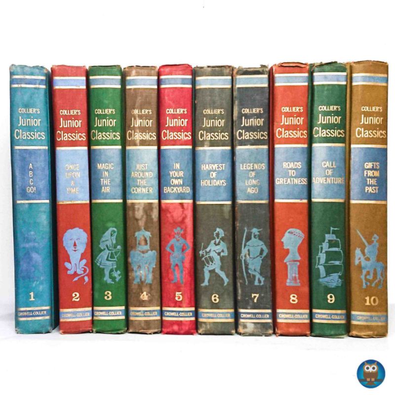 RARE 1962 Collier's Junior Classics Set of 10 Books HARDBOUND VINTAGE ...