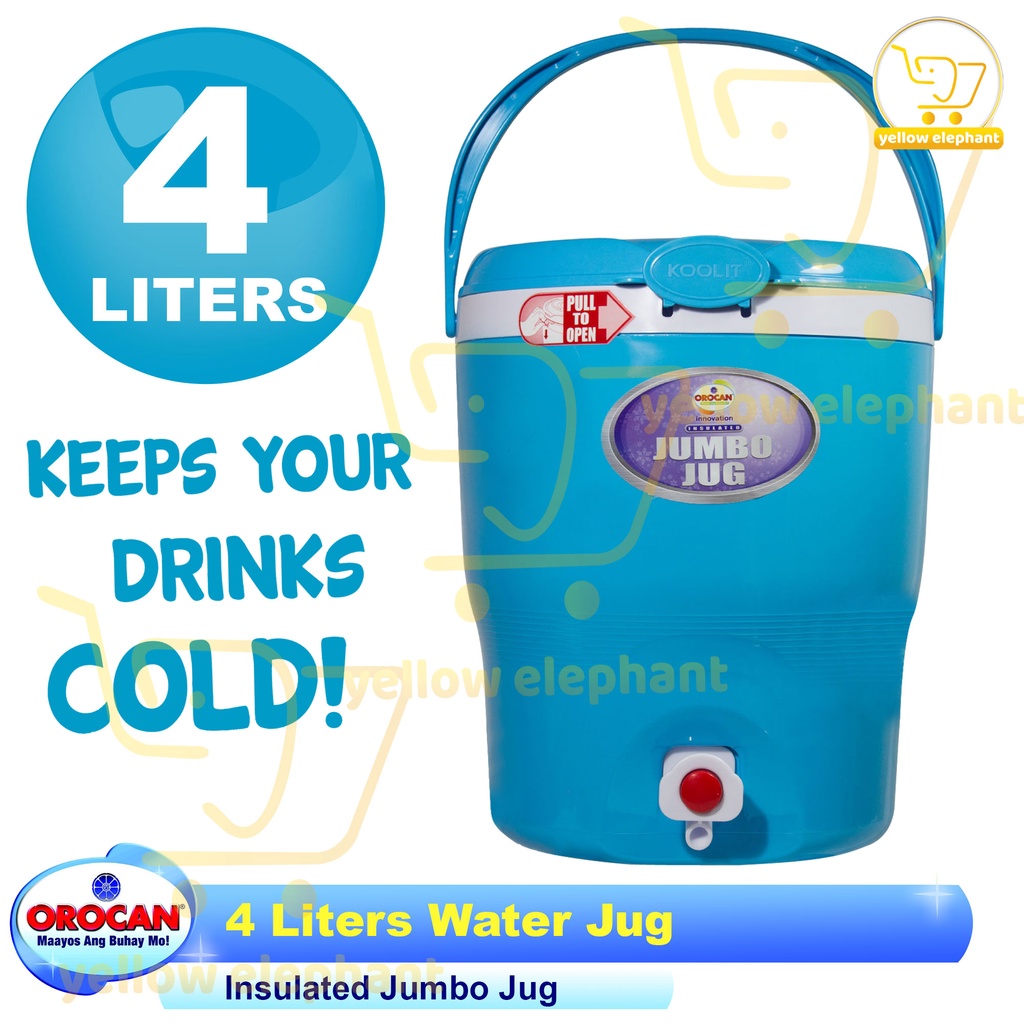 Orocan Insulated 4L Jumbo Water Jug Yellow Elephant Everyday Low Price ...