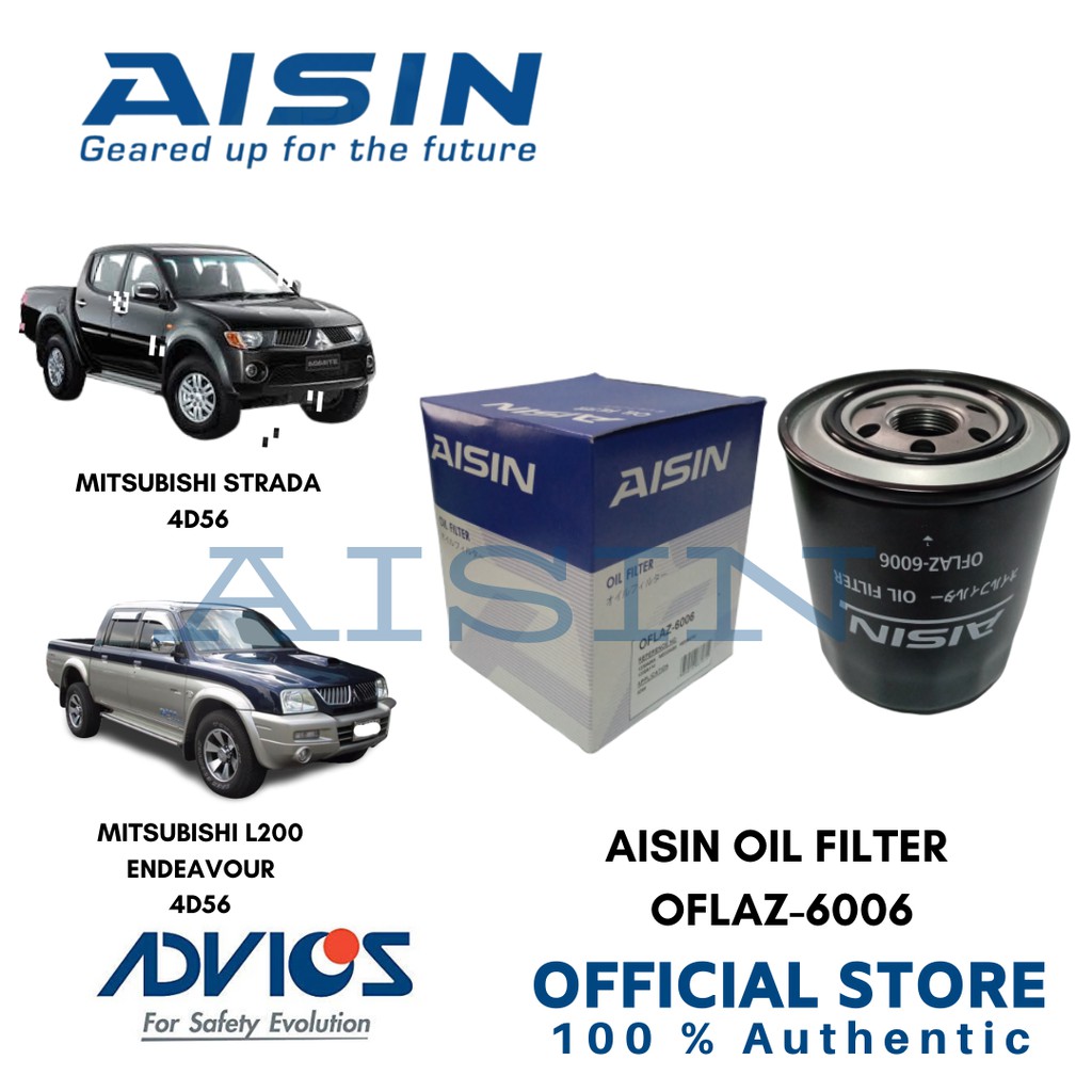 AISIN Oil Filter for Mitsubishi STRADA & Mitsubishi L200 ENDEAVOUR ...