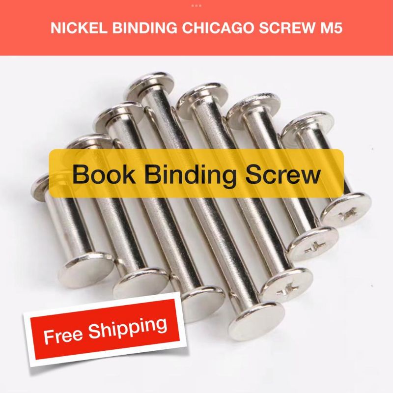 500sets Book Binding Screw M5*5 - 45mm/ Scrapbook Photo Album | Shopee ...