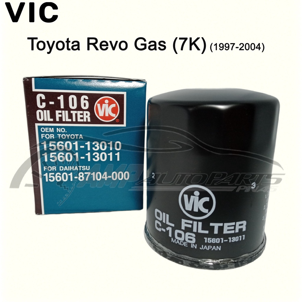Vic Oil Filter C-106 Toyota Revo Gas | Shopee Philippines