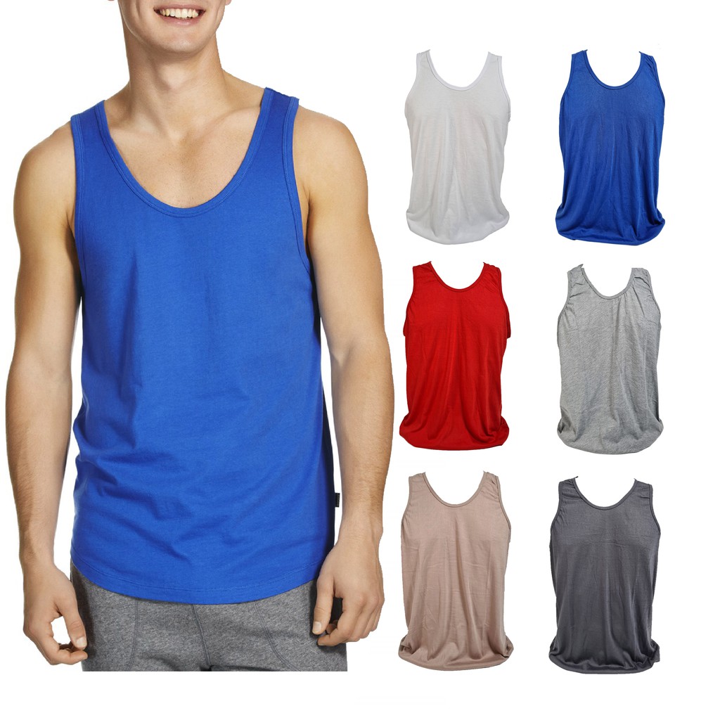 Men's 100% Cotton Sando | Summer Tank Top | Shopee Philippines