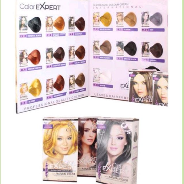 CPS color expert color cream 80mlx2 with kertin treatment 20g | Shopee ...