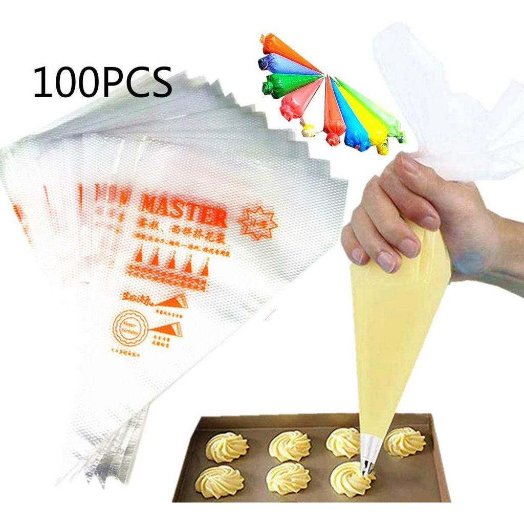 100pcs Large/Medium/Small Disposable Icing Pipe Decorating Cake Cupcake ...