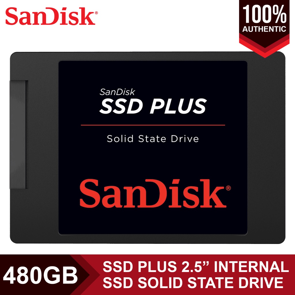 SanDisk 480GB SSD PLUS Solid State Drive SDSSDA-480G | Shopee Philippines