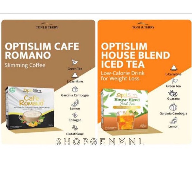 OPTISLIM Cafe Romano House Blend Iced Tea |Slimming Coffee | Shopee ...