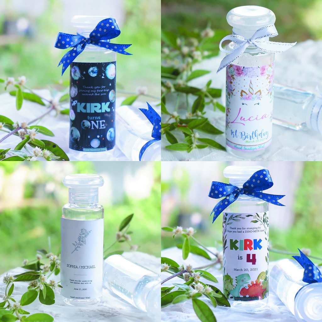 Hand Gel Sanitizer Themed Souvenir/Give away for all events (Birthday ...