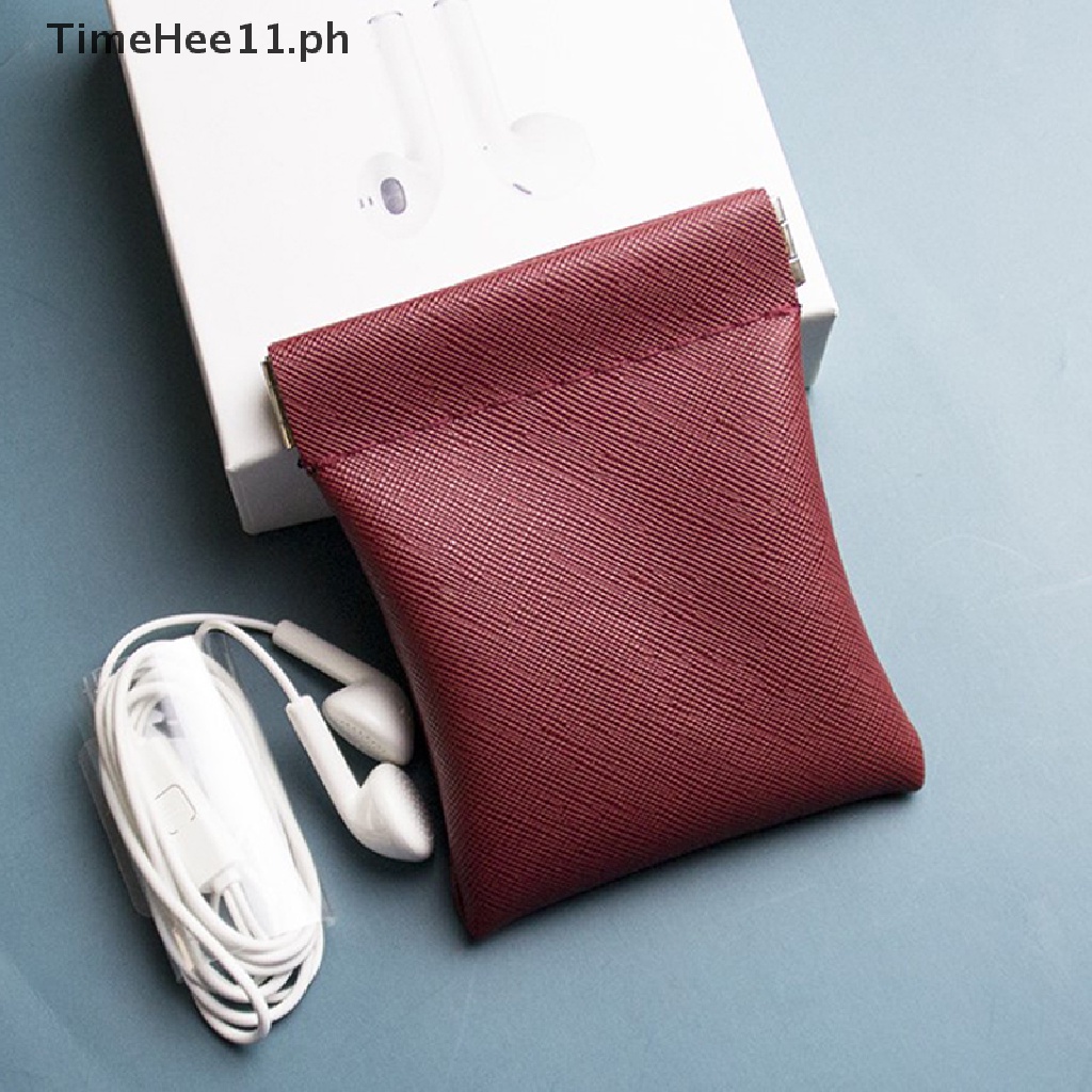TIMEHEE Automatic Closing PU Storage Bag Wallet Waterproof Mini key ...