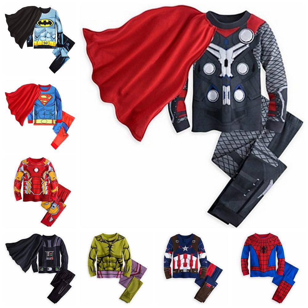 Kids Boys Superman Batman Ironman Hulk Spiderman Captain America Thor ...