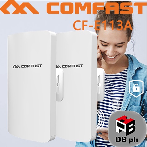 2pcs / set 3km Comfast CF-E113A High Power Outdoor Wifi Repeater 5GHz 300Mbps Wireless Wifi ...