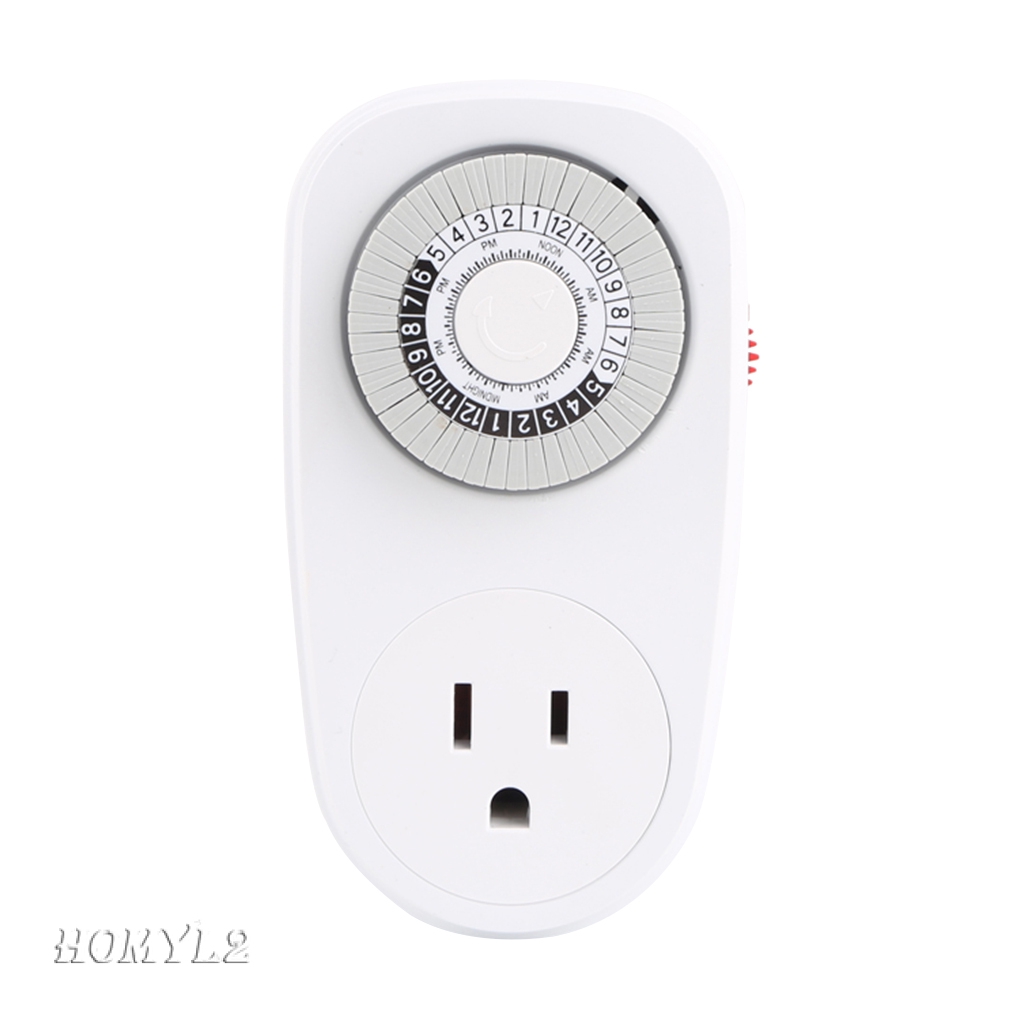 TIME CLOCK SOCKET US PLUG IN TIMER MECHANICAL PLATE SOCKET SWITCH ...