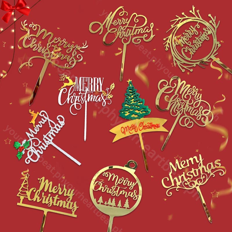 Christmas Cake Topper New Year Decorations 2022 Happy Birthday ...