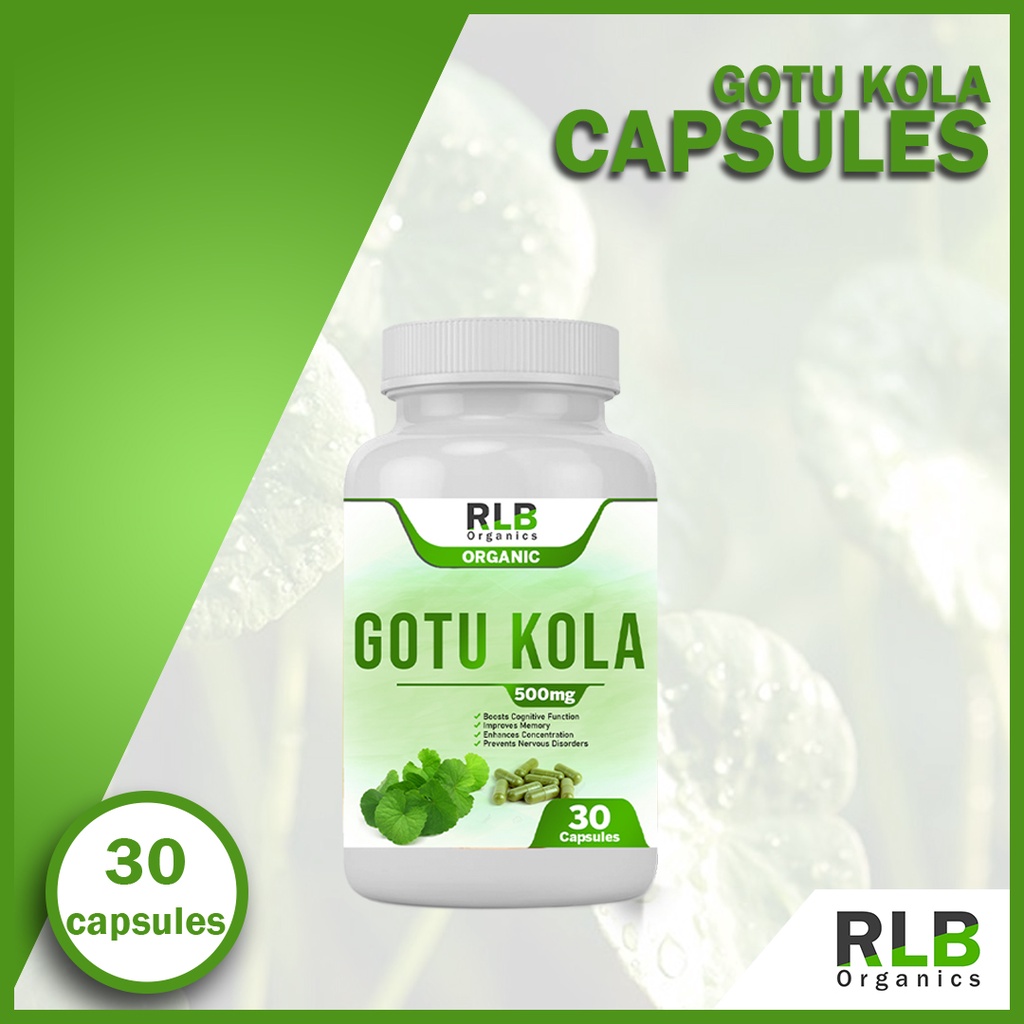 Organic Pure Natural Gotu Kola Capsules (30, 60, 100 Capsules) Boosts ...