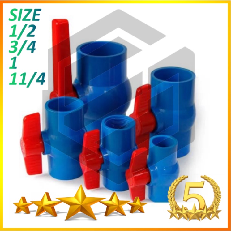 Wholesale PLASTIC PVC Ball Valves 1/2 TO 11/4" Blue Gate Valve /Shower ...