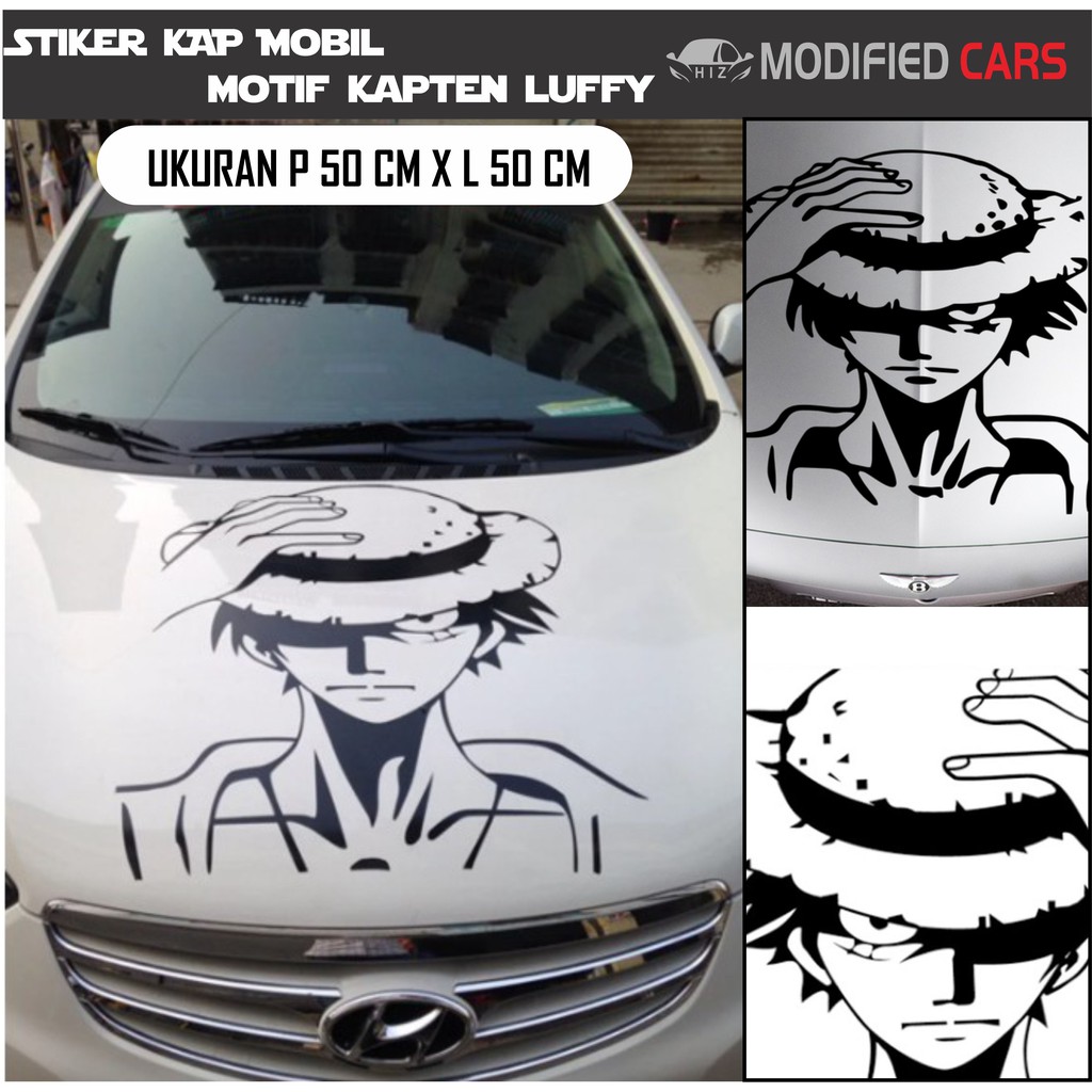 Car Stickers KAP MONKEY D'LUFFY ONE PIECE Machine | Shopee Philippines
