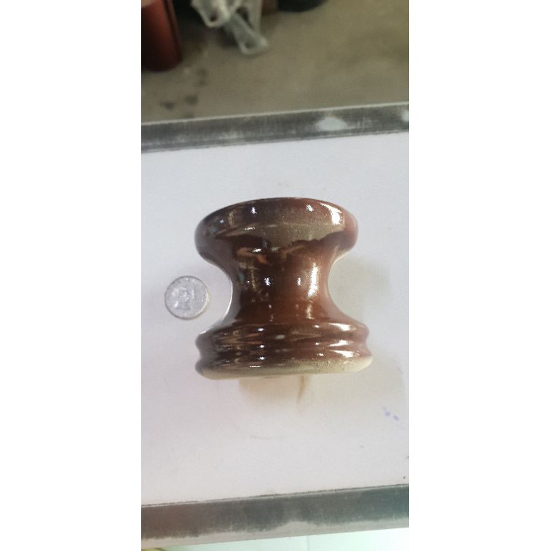 SPOOL INSULATOR 3/4" Hole Ceramic | Shopee Philippines