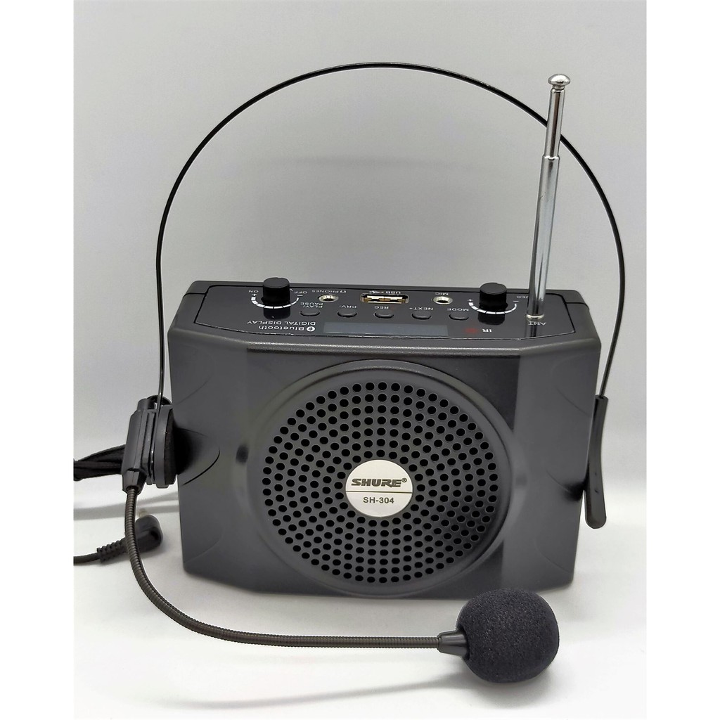 SHURE LAPEL VOICE AMPLIFIER WITH BLUETOOTH SH-304 | Shopee Philippines