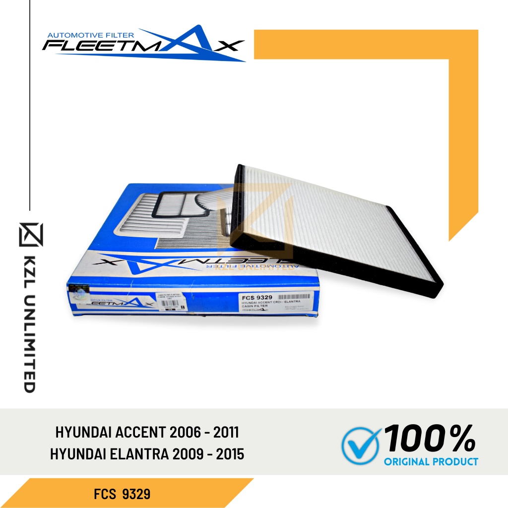 Fleetmax Cabin Filter for HYUNDAI ELANTRA 2009 2010 2011 2012 2013 2014 ...